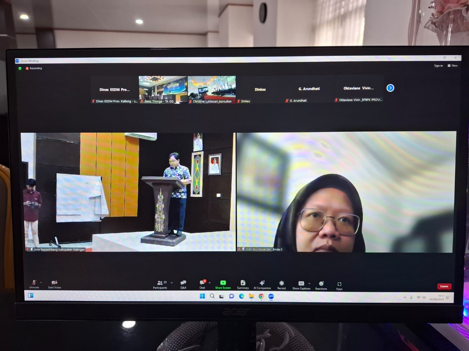 Dinas ESDM Provinsi Kalimantan Tengah mengikuti Rapat Konsultasi Publik I RDTR dan KLHS RDTR WP ...