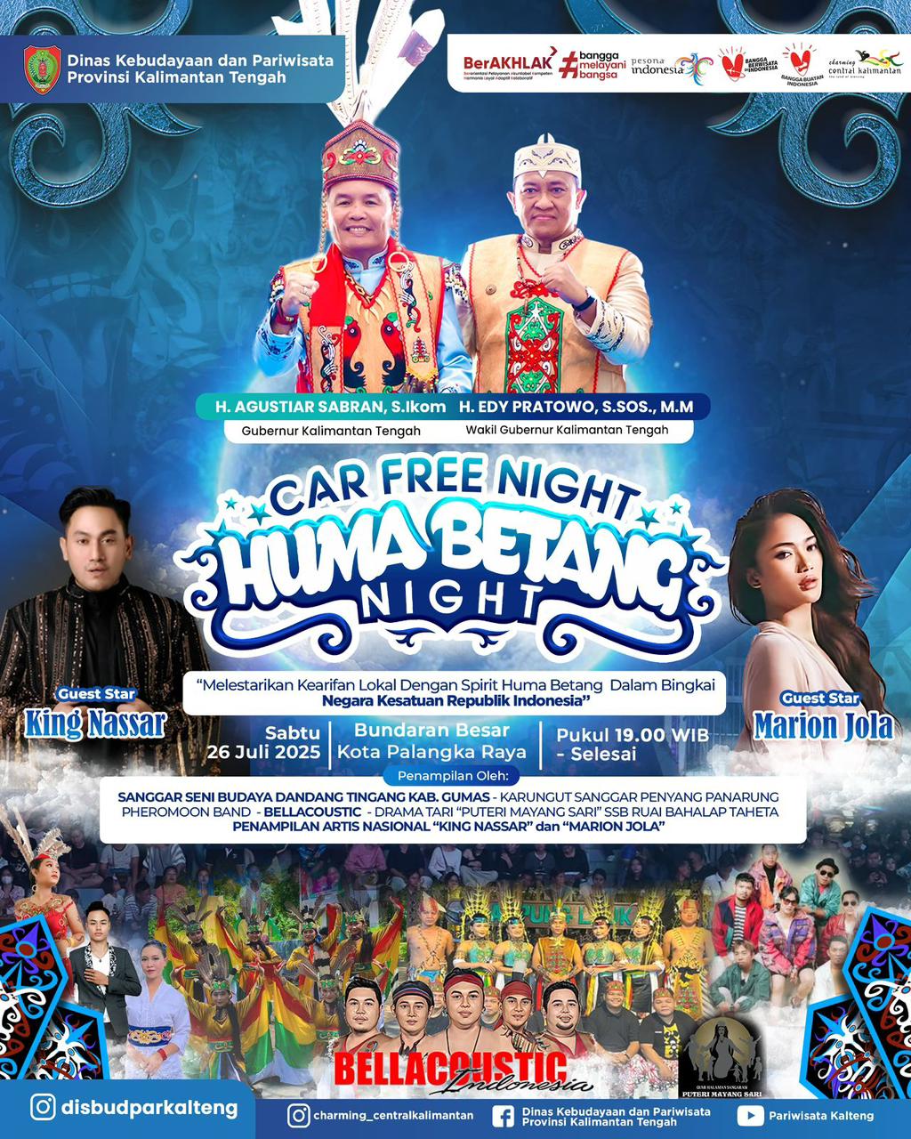 CAR FREE NIGHT – HUMA BETANG NIGHT kembali hadir membawa semangat ...