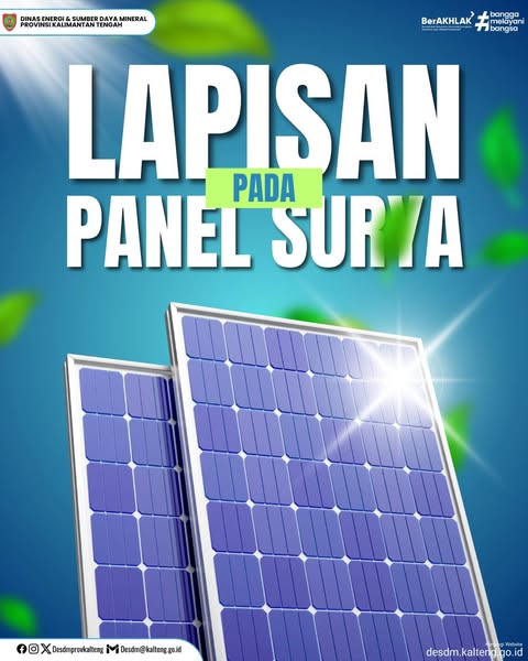 Mengenal Lapisan Panel Surya - Dinas Energi dan Sumber Daya Mineral